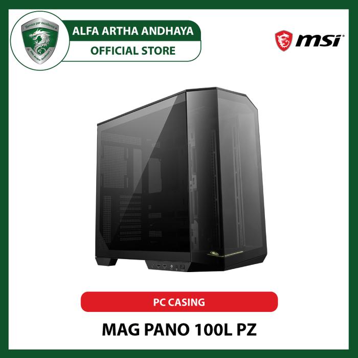 Promo MSI MAG PANO 100L PZ ATX PC Casing [NO FAN] - Hitam Cicil 0% 3x ...