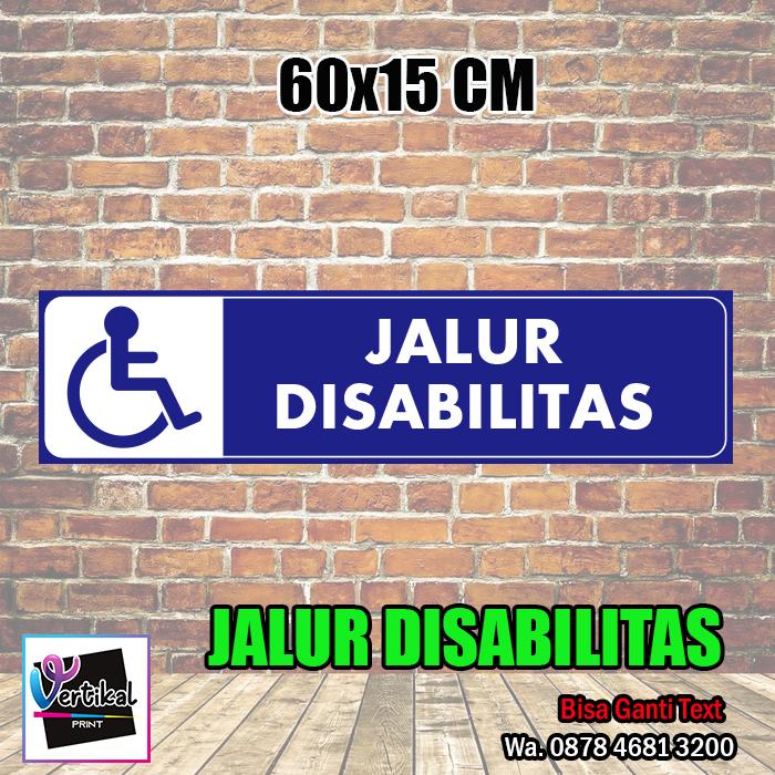 Jual Stiker Vinyl Jalan Lajur Disabilitas 60x15 CM K3 RAMBU SAFETY ...