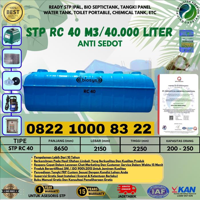 Jual Septic Tank STP RC 40 M3/40.000 liter, Sepiteng - Biosys ...