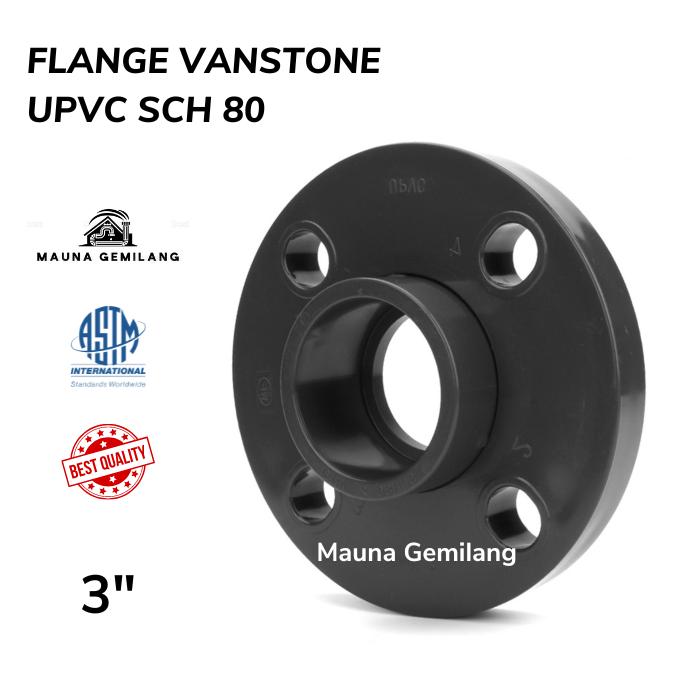 Jual Flange Vanstone UPVC Sch 80 Socket ANSI 150 Size 3 Inch - Jakarta ...