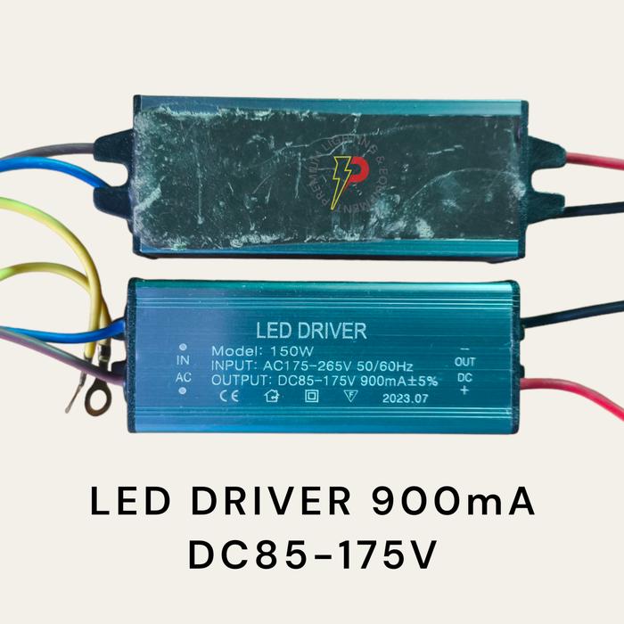 Jual Led driver 150 watt trafo lampu sorot 150W 900mA DC85-175V power ...