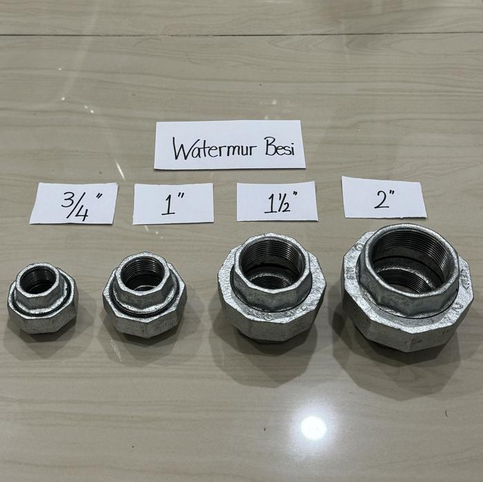 Jual (Harga 1buah) Watermur besi galvanis 2” inci sambung pipa besi 2 ...