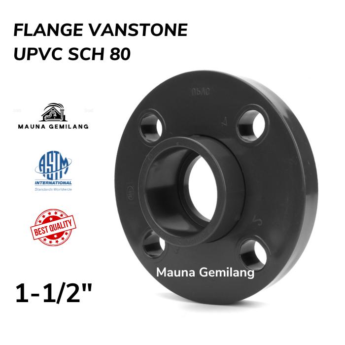 Jual Flange Vanstone UPVC Sch 80 Socket ANSI 150 Size 1-1/2 Inch ...