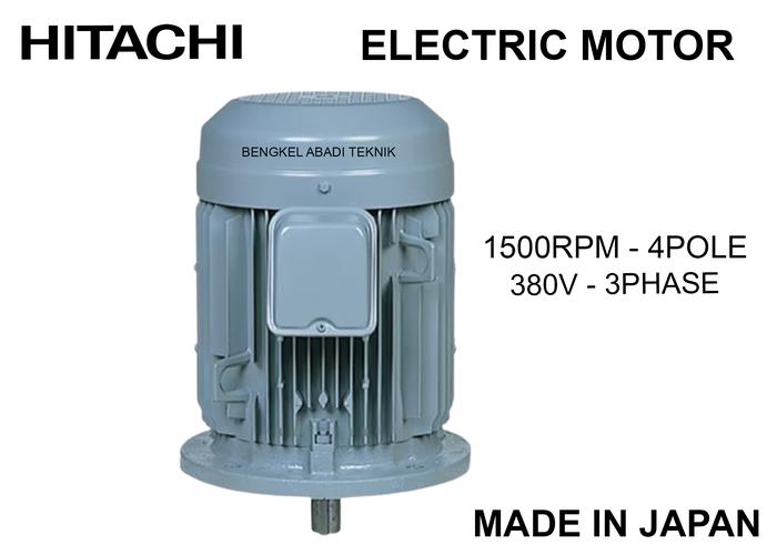 Jual ELECTRIC MOTOR HITACHI VTFO-K 2KW 3HP 1500RPM 4POLE 3PHASE B5 ...