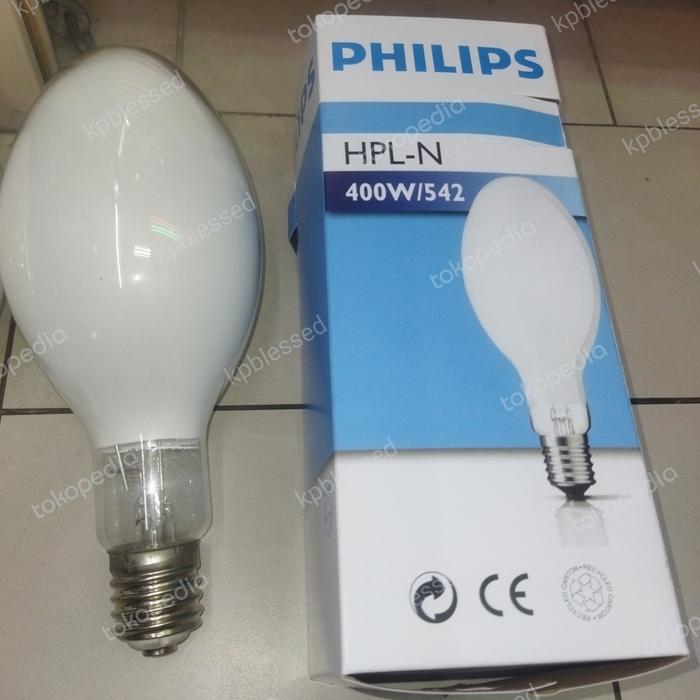 Jual Lampu HPLN 400 WATT PHILIPS, Bohlam HPLN, Lampu Mercury, E40, HPL ...
