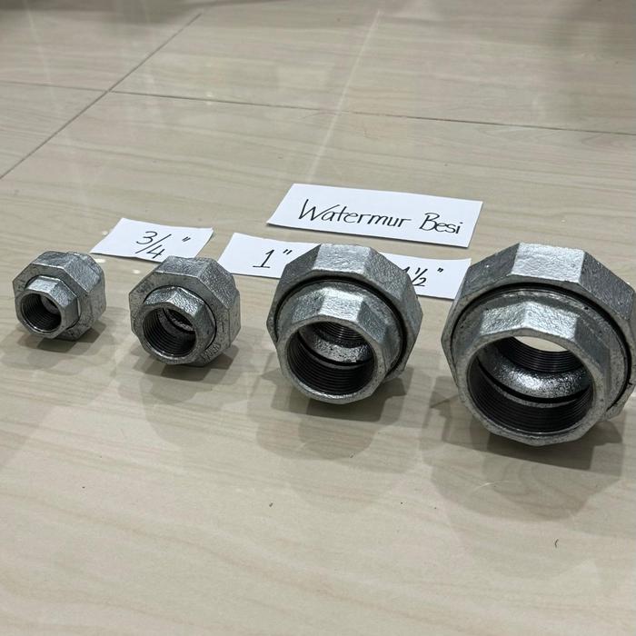 Jual watermur besi 2" water mur galvanis 2 inchi watermor galvaniz 50mm water mor sambungan pipa ...