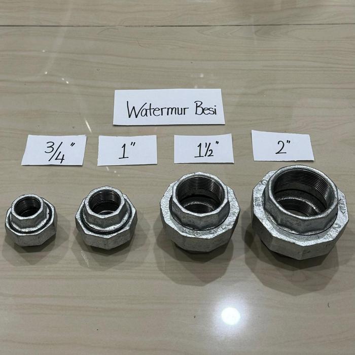 Jual watermur besi 1-1/2" water mur galvanis 1.5" water mor galvaniz ...