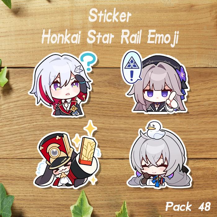 Jual Sticker Honkai Star Rail Emoji Sticker Vinyl / Stiker Set Honkai ...
