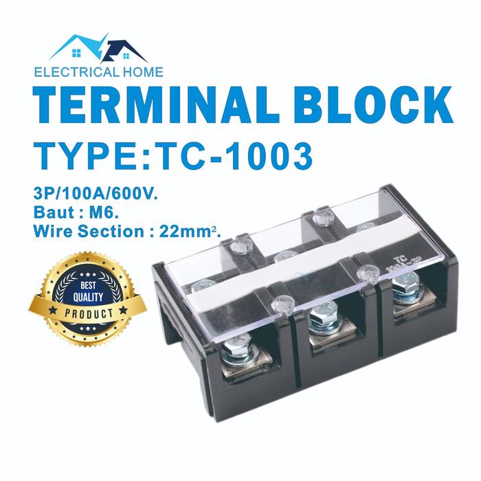 Jual TERMINAL BLOCK TC 1003 (100A 3Pole) - Kota Surabaya - Electrical ...
