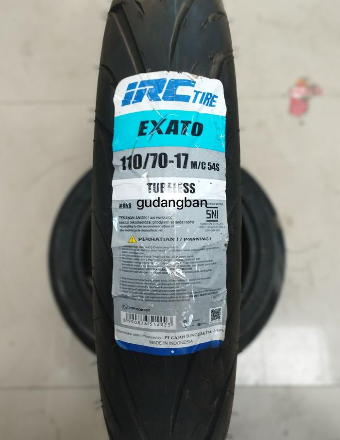 Jual Ban Luar IRC 110 70 - 17 Exato NR88 tubeless ninja cbr - Kota ...
