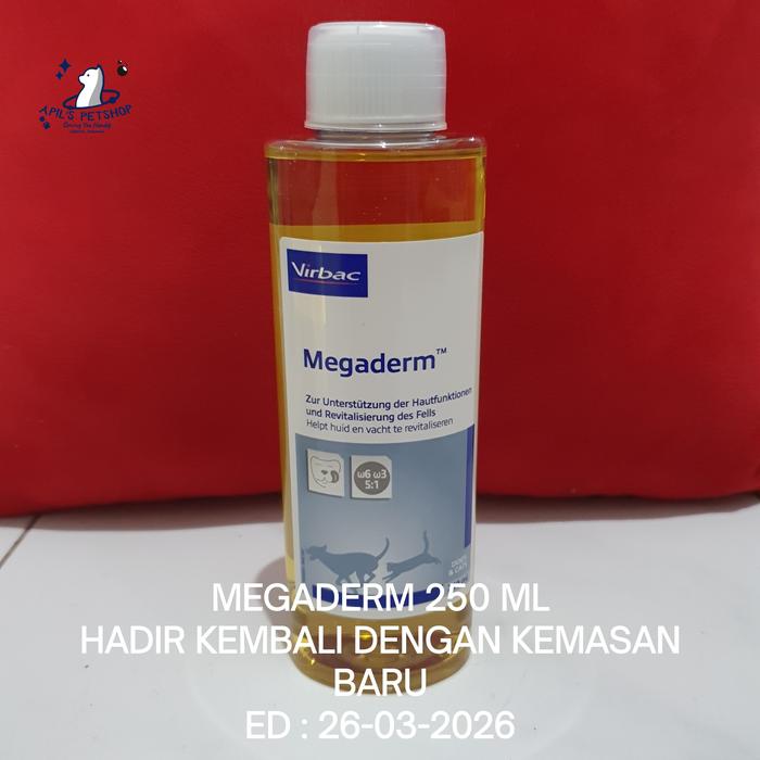 Jual VIRBAC MEGADERM BOTOL 250 ML - VITAMIN UNTUK BULU KUCING DAN ...