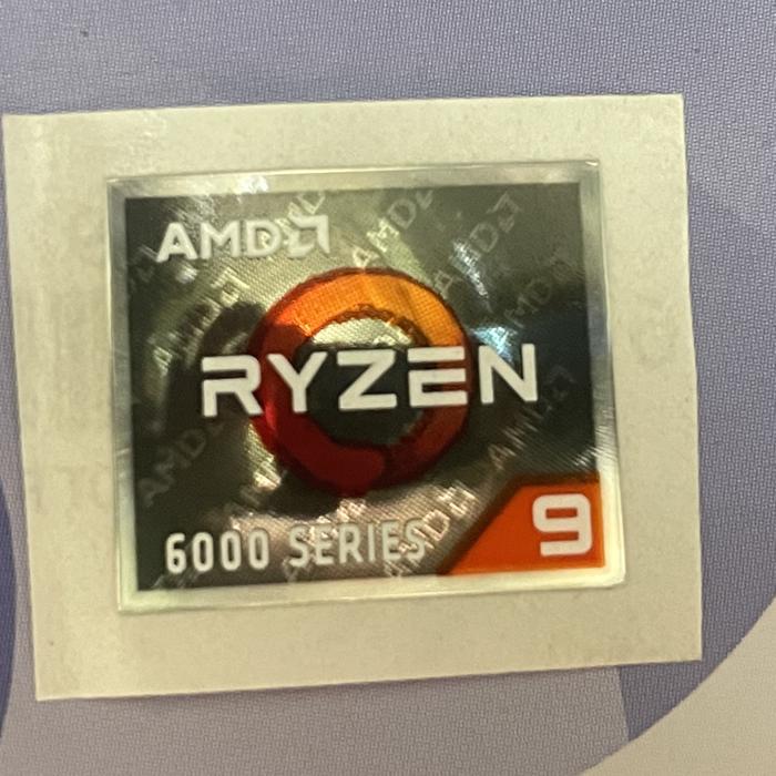 Jual Sticker stiker logo AMD Ryzen 9 6000 Series gen6 original - Kota ...