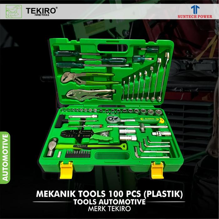 Jual Mekanik Tools Set 100Pcs Plastik Merk Tekiro SC-MT0627 Mechanic ...