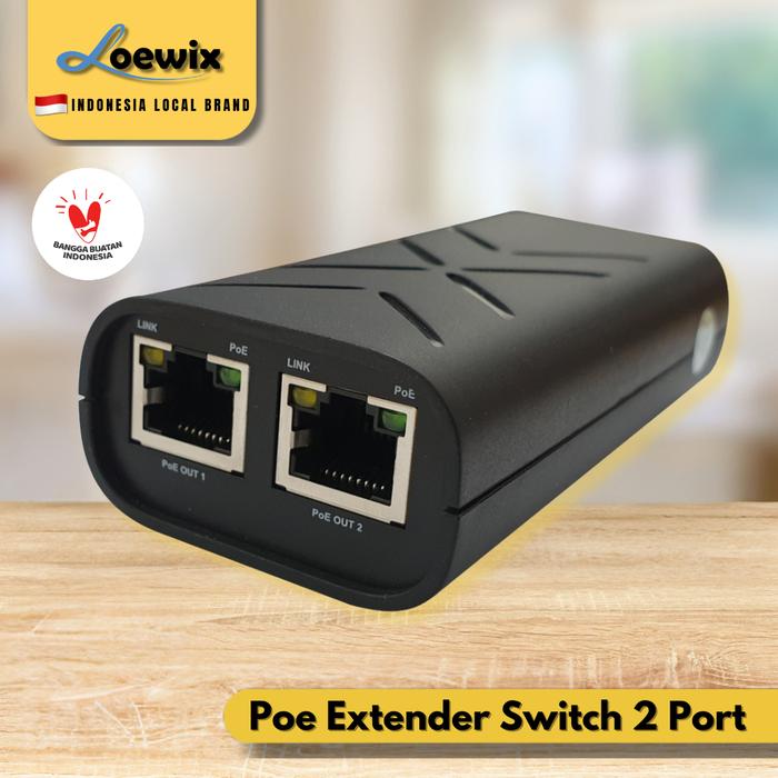 Jual Loewix Poe Extender Switch 2 Port IEEE 802.3af - Jakarta Utara ...