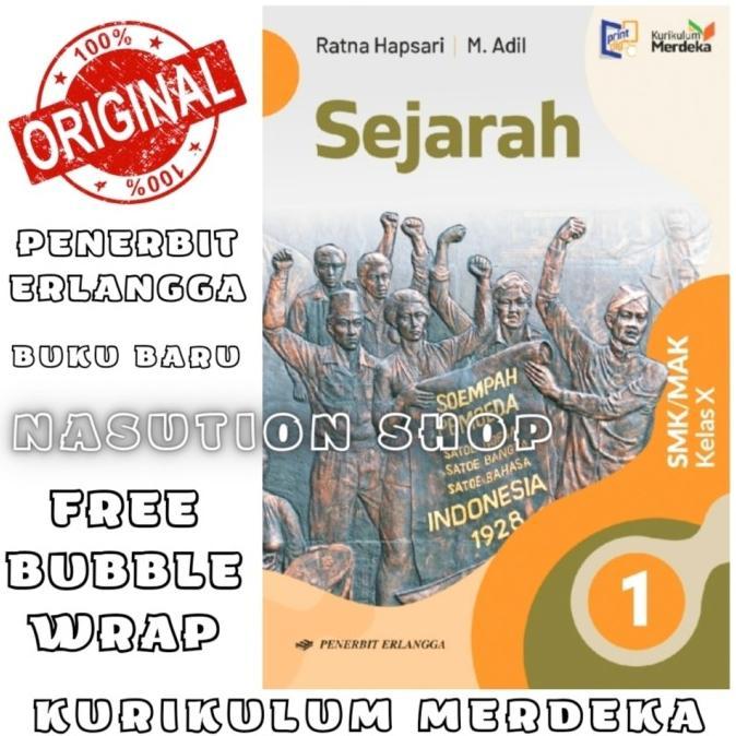 Jual Buku Sejarah Kelas 1 / X 10 SMK Erlangga Kurikulum Merdeka Original - Jakarta Barat ...