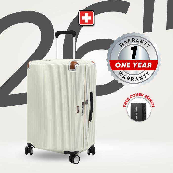 Promo Swiss Military Suitcase ZENEBA 26" WHITE Cicil 0% 3x - Jakarta ...