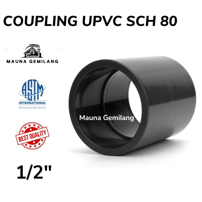 Jual Coupling (Socket) UPVC Sch 80 Socket ANSI / ASTM Size 1/2 Inch ...