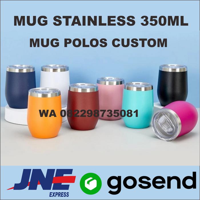 Jual mug stainless custom mug promosi mug custom Coffee Travel Cup 350 ...