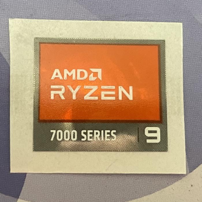 Jual Sticker stiker logo AMD Ryzen 9 7000 Series red gen7 original ...