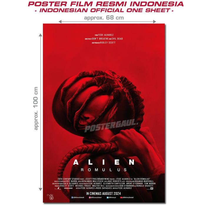 Jual Poster Film ALIEN : ROMULUS - original Indonesian one sheet style ...