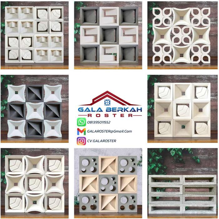 Jual Roster beton Minimalis & Elegant / Loster beton - sakura putih ...