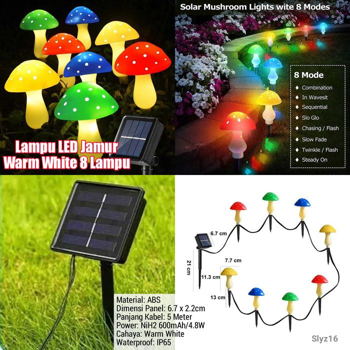 Jual Lampu Led Hiasan 17 Agustusan Outdoor Lampion/Jamur Power Baterai ...