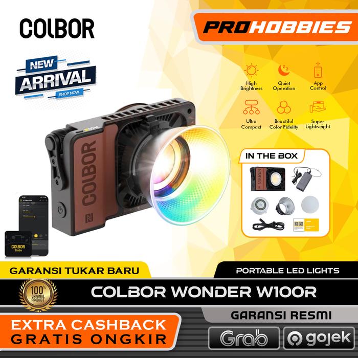Jual Colbor W100R RGB Lampu Portable Studio LED 100W - Unit - Jakarta ...