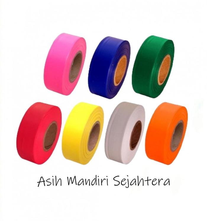 Jual Flagging Tape Pink 100m x 25mm / Pita Survey Ping Murah Original ...