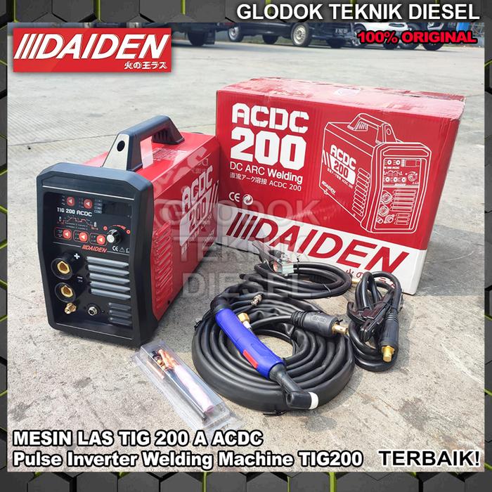 Jual DAIDEN Mesin Las TIG 200 A ACDC Pulse Inverter Welding Trafo Las ...