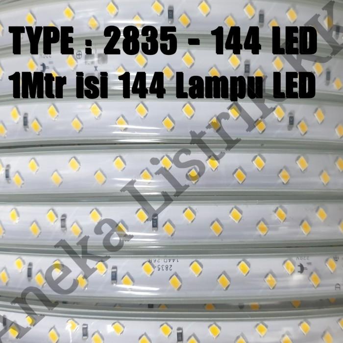 Jual LED STRIP COB 220V SMD 5050 60 lampu LED 2835 120 lampu LED 144 ...