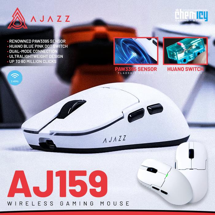Jual Ajazz AJ159 / AJ-159 Ultra-lightweight Dual-mode Wireless Gaming Mouse - Jakarta Pusat ...