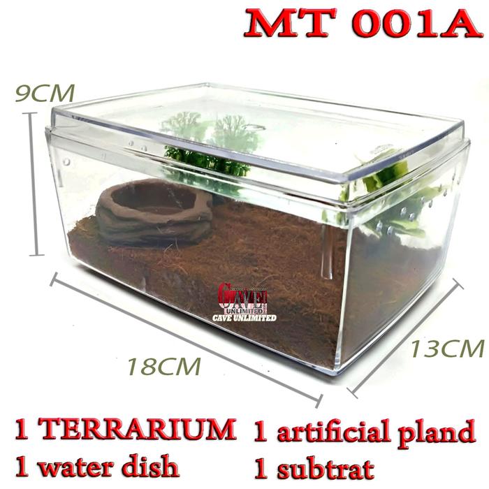 Promo MT001 enclosure kandang terrarium mini kecil tarantula gecko ...