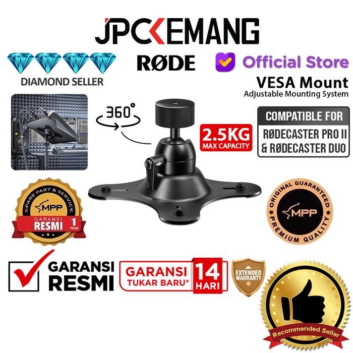 Promo Rode VESA MOUNT Adjustable Mounting System for RODECaster Pro II ...