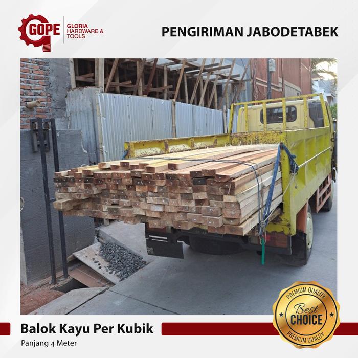 Jual Balok Kayu Meranti Kamper Panjang 4 Meter Per 1 Kubik - 6 x 12 ...