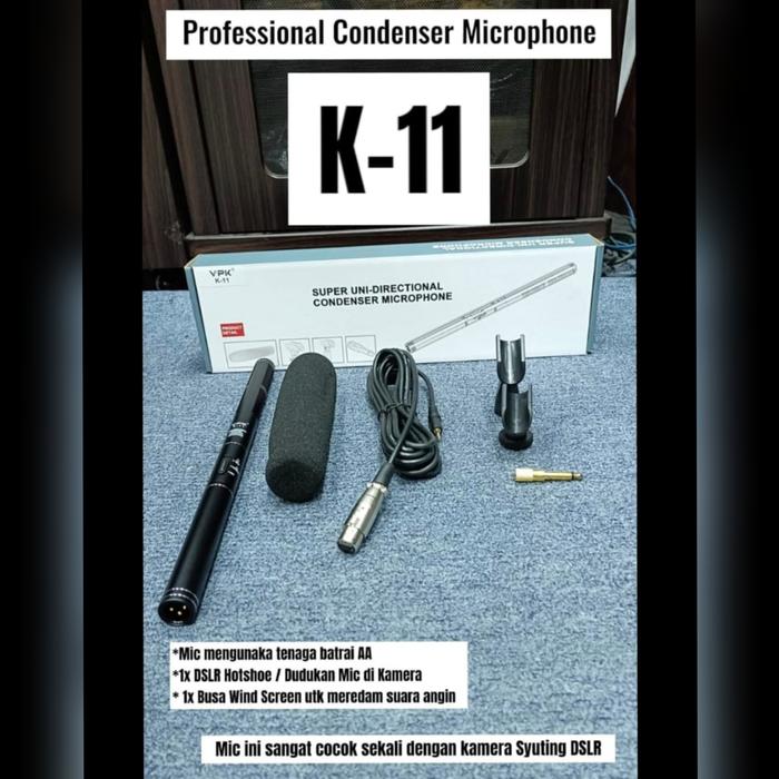 Jual MIC CONDENSOR VPK K11 Sangat Cocok Sekali Dengan Kamera Syuting ...