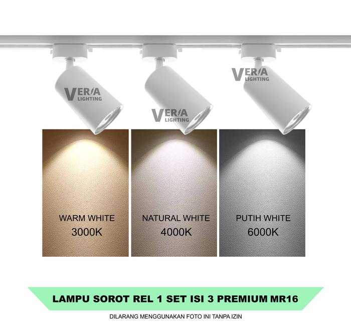 Jual Lampu Sorot Rell Track Led 1 Set Isi 3 Spotlight Spot Rel Hitam ...