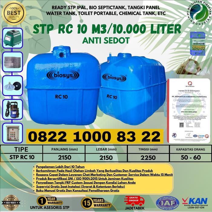 Jual Septic Tank STP RC 10 M3/10.000 liter, Sepiteng - Biosys - Biofilter - Biotank - STP IPAL ...