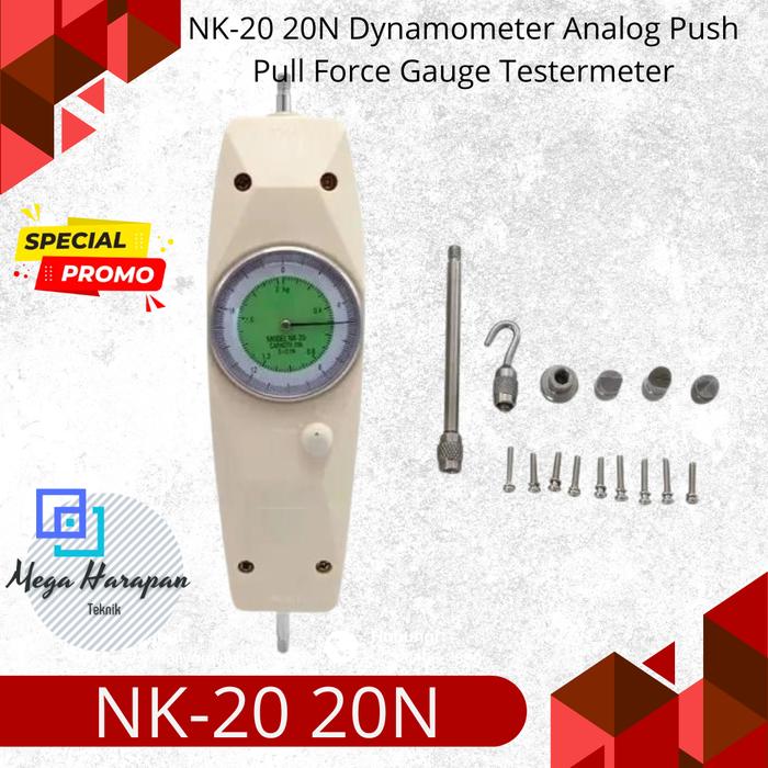 Jual NK-20 20N Dynamometer Analog Push Pull Force Gauge Testermeter ...