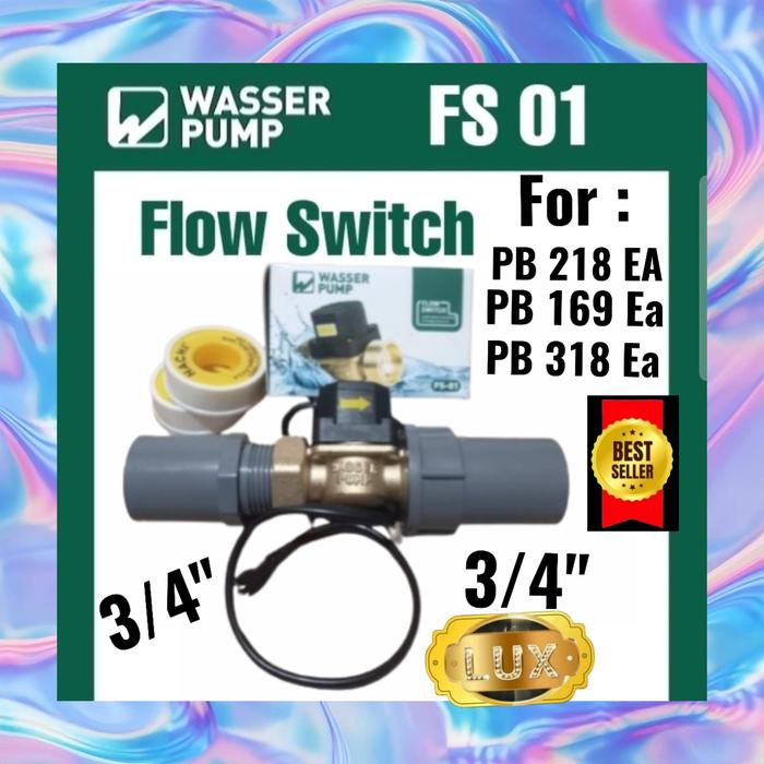 Jual Flow switch brass WASSER 3/4inch saklar Otomatis pompa air fs-01 pb 218ea 169ea 318ea ...