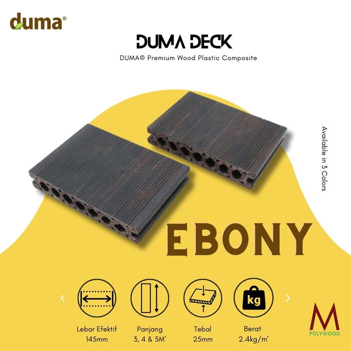 Jual DUMA DECK - WPC DECKING/ FLOORING/ LANTAI KAYU - EBONY, 5M - Kota ...