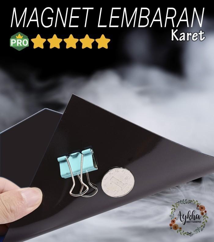 Jual 10 METER X 60CM TEBAL 2MM MAGNET STRIP LEMBARAN KARET RUBBER SHEET ...