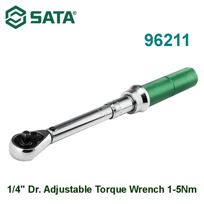 Jual Kunci Mekanikal Torsi Momen 1/4" Torque 1-5Nm 96211 SATA TOOLS ...