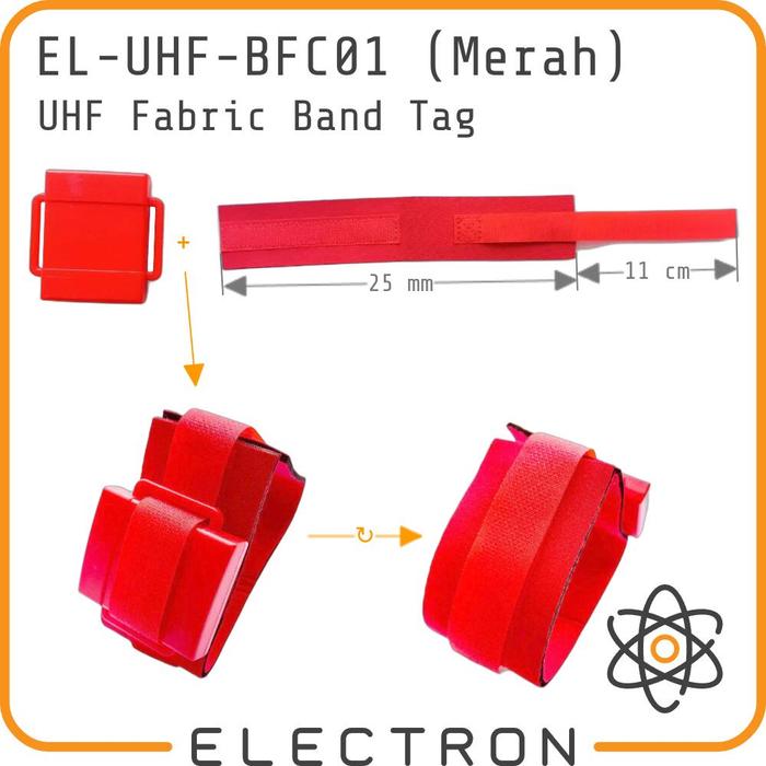 Jual EL-UHF-BFC01 RFID UHF Band Strap NXP UCODE U8 Bracelet Ankle Wrist Waterproof Reusable ...