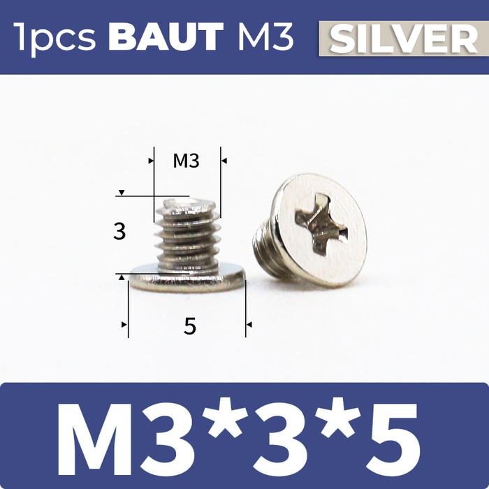 Jual Baut SSD M.2 SATA NVMe SSD M2 NVME Screw Sekrup Mur Stainless ...