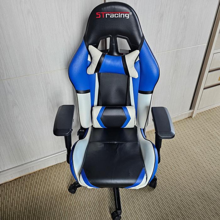 Jual STRacing Gaming Chair Superior Series Blue Kursi Gaming ST Racing ...