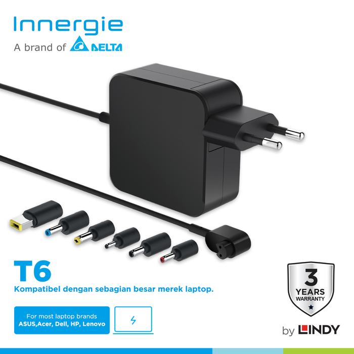 Promo Adapter INNERGIE T6 for Laptop Universal 65W 45W 19.5V 3.42A ...