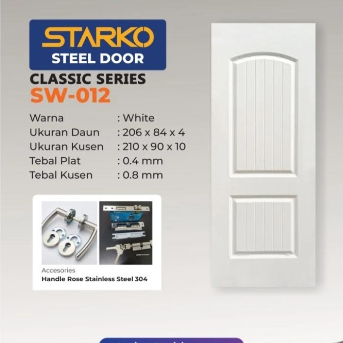 Jual PINTU PLAT BAJA STARKO CLASSIC SERIES TYPE SW-012 W - Jakarta ...