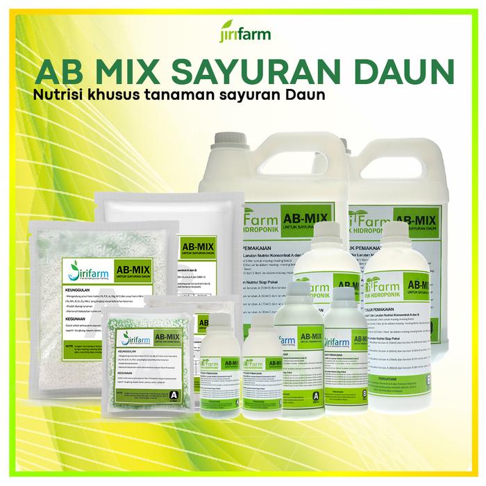 Jual Jirifarm Nutrisi AB Mix Pupuk Hidroponik Sayuran Daun Buah dan ...