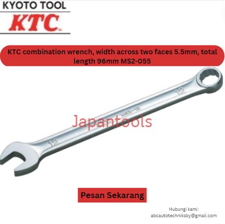 Jual KTC combination wrench, width across two faces 5.5mm, total length 96mm MS2-055 - Kab ...