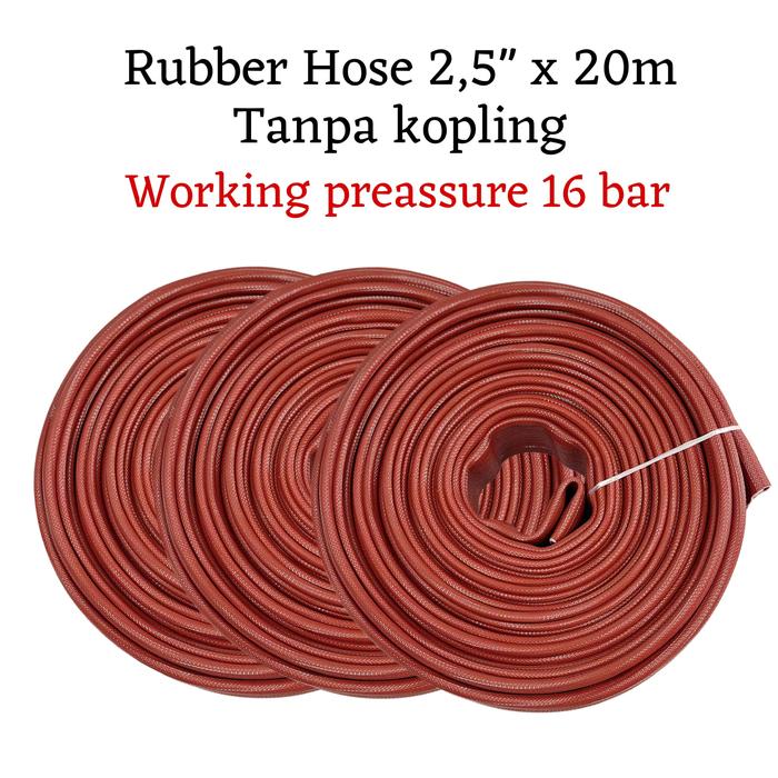 Jual Selang rubber / selang hydrant rubber / selang pemadam api 2.5 ...